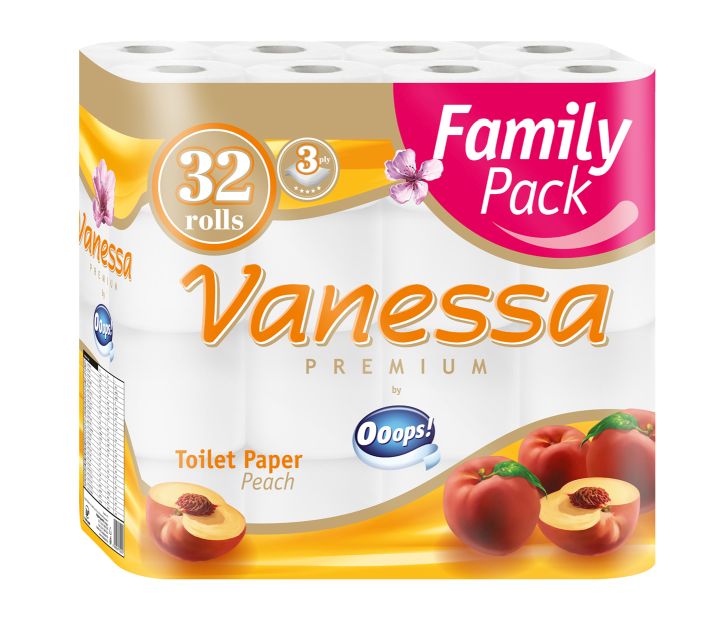 Ooops! Everyday (Vanessa) toalettpapír 3 rétegű 32 tekercs Barack - Patikamra.hu